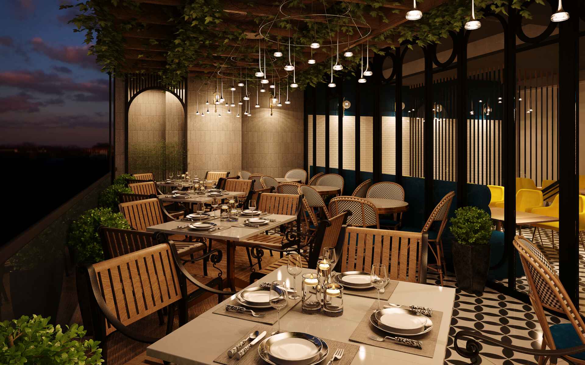 BBQ Bazaar – Upscale Restaurant Interior Design by Le Macon